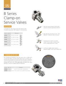 B Series Clamp-on Service Valves – C&DValve