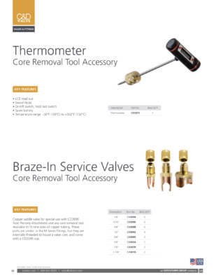 Braze-In Service Valves – C&DValve