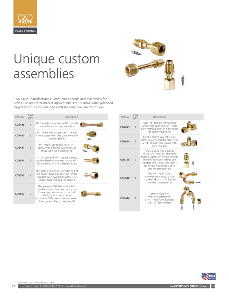Unique custom assemblies – C&DValve